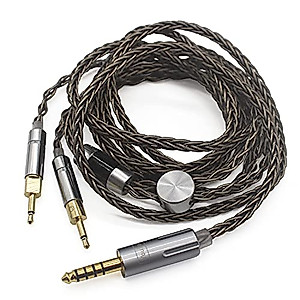 Youkamoo 4.4mm Balanced Headphone Cable Compatible for Sennheiser HD700 HD 700 Headphones 8 Core Silver Plated Replacement Audio Upgrade Cable