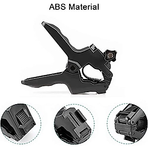 FiTSTILL Jaws Flex Clamp Mount with Adjustable Gooseneck 8-Section Compatible with Go Pro Hero 11,10. 9, 8, 7, 6, 5, 4, Session, 3+, 3, 2, 1, Max, Fusion, DJI Osmo Action Cameras