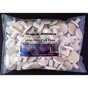 Oceans Wonders Large Coral Frag Plugs 100pc