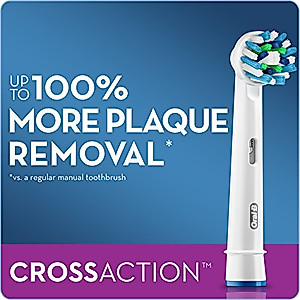 Oral-B Cross Action Electric Toothbrush Replacement Brush Heads Refill, 3 Count