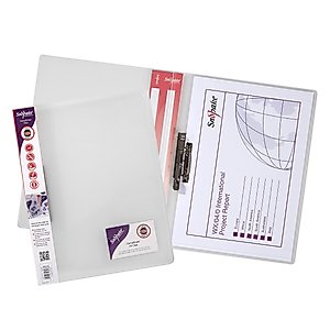 Snopake 12772S A4 Clamp Binder with 100 Sheet Capacity - Clear