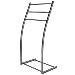 Kingston Brass Edenscape Freestanding 3-Bar Towel Rack Brushed Nickel