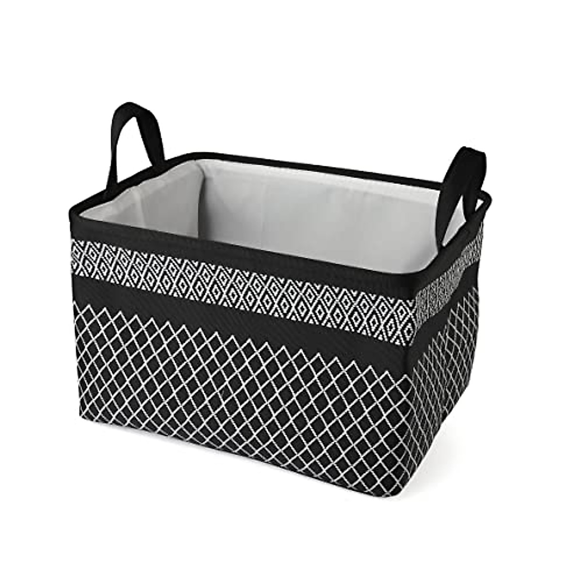 Storage Basket 2-Pack Fabric Storage Bins for Organizing Clothes Toys Collapsible Storage Basket with Handles Storage Bins for Shelves