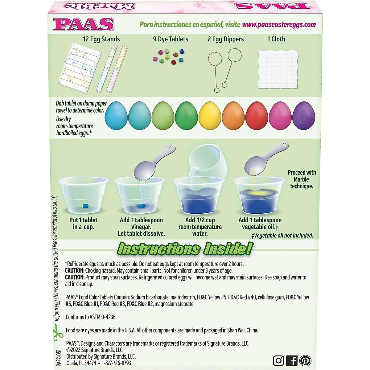 PAAS Marble Easter Egg Decorating Kit - America's Favorite Easter Tradition