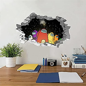Among Us Wall Stickers for Bedroom Wall Decals,Wall Decor for Kids,Computer Desk Wall Waterproof Hot Game Stickers for Laptop,Water Bottles