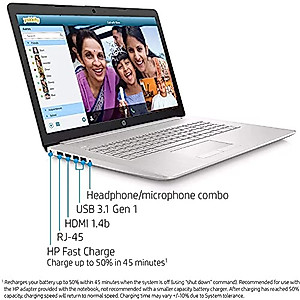 2022 HP Pavilion 17 Laptop, 17.3 FHD Anti-Glare 300 nits, 11th Gen Intel Core i3-1115G4 up to 4.1GHz (Beat i5-8365U), 16GB RAM, 5 Silver 16GB RAM | 512GB SSD hp17 0
