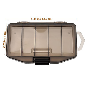 Gatuida 2pcs Boxes Bait Accessory Box Tackle Boxes Convenient Fishing Tackle Organizer Fishing Accessories Boxes Portable Lure Containers Fishing Accessories Containers Fish Hook Holders