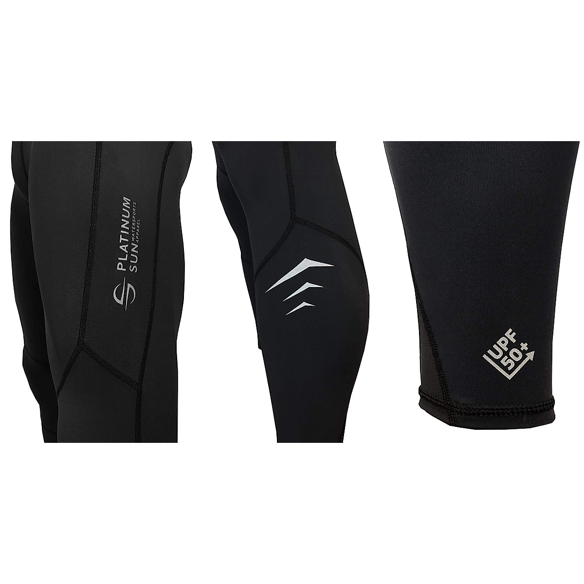 Men's Wetsuit Swim Compression Leggings | Dive Skins Surf Tights Water Sunprotection Pants | Quick dry Base layer Running Workout gym UPF 50+ (Black, M)