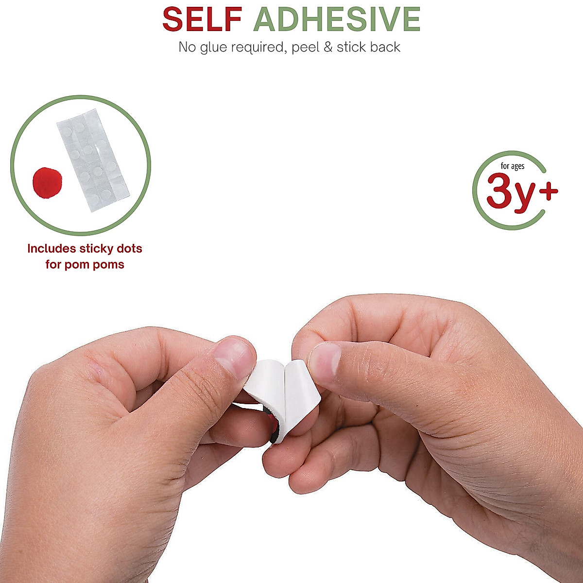 4E's Novelty Foam Christmas Snowman Stocking Ornament Craft (12 Pack) Christmas Crafts for Kids Toddlers 4-8, 8-12 Foam DIY Craft Kit Bulk