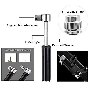 Bike Tire Repair Tool Kit, Frame Front Beam Bag & Mini Bike Pump & 16 In 1 Multi-Function, Bike Tire Lever & Suitable for Presta and Schrader Non-adhesive Puncture Repair Kit , for Road Mountain BMX