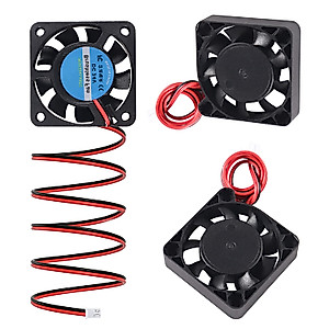 AEDIKO 6pcs 4010 Fan DC 12V 3D Printer Cooling Fan Mini Brushless Fan 40x40x10mm with 2 Pin Terminal for 3D Printer, DVR and Other Small Appliances Series Repair