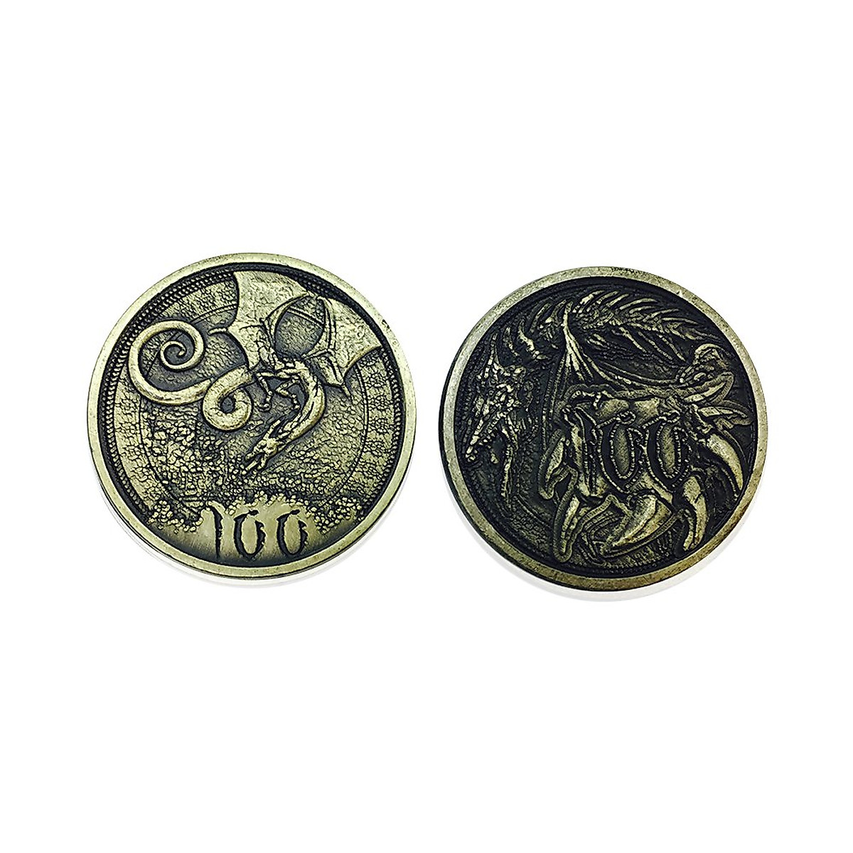 Norse Foundry Dragon Variety Pack (Set of 10) (Metal Plated Novelty) Adventure Coins for RPGs/LARP | DND Pathfinder Live Action Role-Playing Games