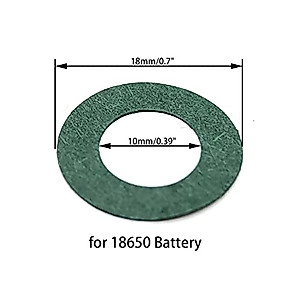 500PCS 18650 Lithium Battery Insulator Ring Self Adhesive Hollow Paper Pad Electrical Insulating Adhesive Paper Green