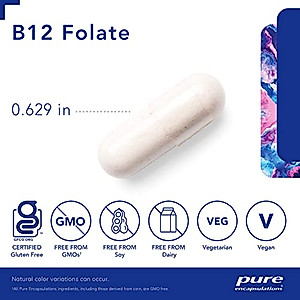 Pure Encapsulations B12 Folate | Energy Supplement to Support Nerves* | 60 Capsules