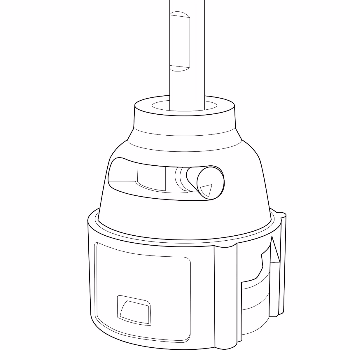 Moen Commercial M-Bition Chrome Two-Handle Centerset Bathroom Faucet 1.5 GPM, Single Mount Lavatory Sink Faucet, 8800