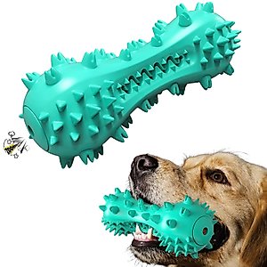 Carllg Puppy Teething Chew Toys, Dog Toys for Aggressive Chewers, Indestructible Tough Durable Dog Toothbrush Toys, Squeaky Interactive Dog Toy for Small Medium Large Breed