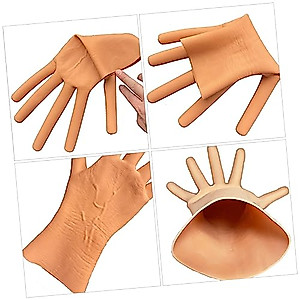 DOITOOL 1 Pair Cosplay Glove Halloween Costume Gloves hot Dog Scary Party Props Gothic Gloves Party Costume Gloves Halloween Costume Accessory Full Finger Gloves Halloween Gloves