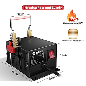 RoMech Electric Rope Cutter - Hot Knife Thermal Blade for Braid Fabric Webbing Belting Ribbon- Bench Mount Cutting Tool Kit – Heal Sealer (60W, RM-026)