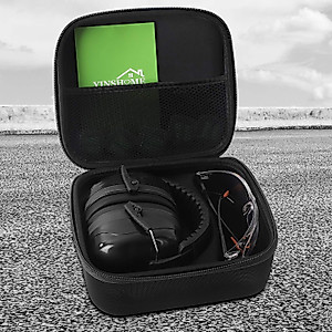 YINSHOME Shooting Ear Protection Earmuffs, Gun Safety Glasses, Earplugs, Protective Case