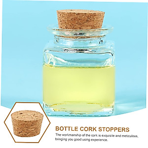 STOBAZA 20pcs Stoppers Stopper Craft Cork Message Natural Corks Bottle Making Reusable Glass Jars Home Tiny Bung DIY Plugs Covers Plug Crafts Mm Wooden Wine for Tapered Wood Sealing