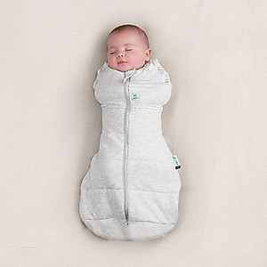 ergoPouch 1.0 Tog Jersey Sleeping Bag - Organic Cotton Baby Sleeping Bag, Made of Soft & Breathable Material for Peaceful Night's Sleep (Grey Marle, 8-24 months)