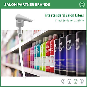 Pump for Shampoo Bottle 33.8 oz - 1-inch Neck Diameter, Suitable for Salon Liter Bottles, Lotion, and Conditioner - Durable Shampoo Pump, Shampoo Bottle Pump