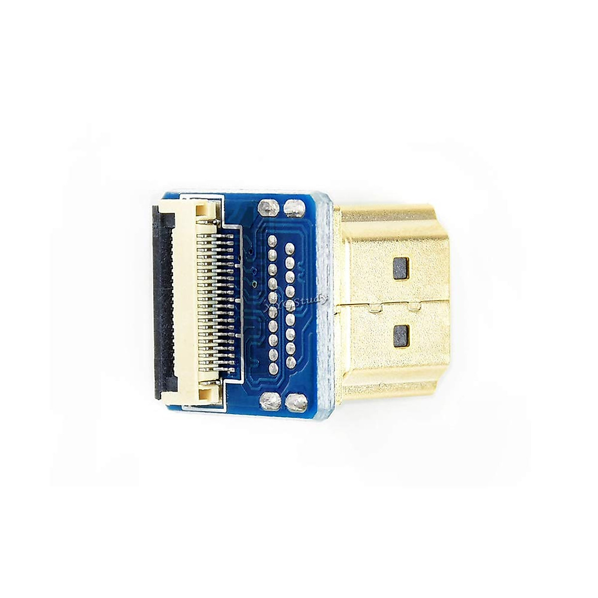 Right-Angle HDMI Plug Adapter Vertical for DIY HDMI Cable Connector @XYGStudy