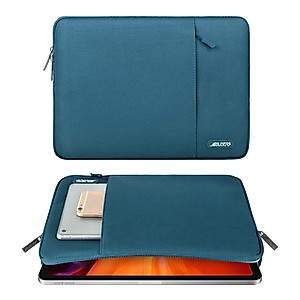 MOSISO Tablet Sleeve Case Compatible with iPad 10th 10.9 inch 2022 / iPad Air 5th 10.9 / iPad Pro 11 M2 / iPad 9/8/7 10.2 / iPad Air 4 10.9/Air 3 10.5 / iPad 9.7, Polyester Vertical Bag, Deep Teal
