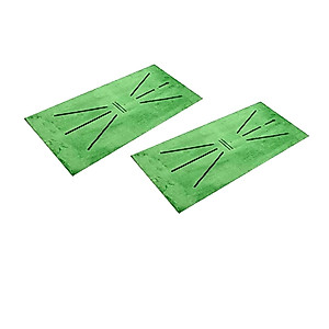 BESSTUUP 2X Foldable Golf Training Mat, Portable Golf Swing Hitting Mat, Mini Golf Practice Mat, Batting Mat, Golf Swing Detection Mat