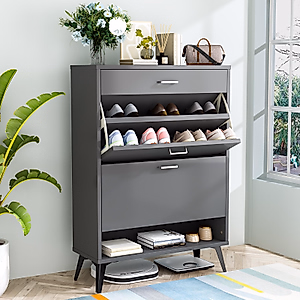 AWQM Shoe Cabinet, Grey