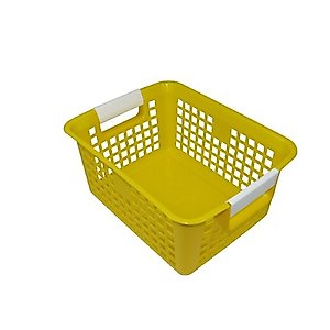 Romanoff Products Book Basket, Yellow