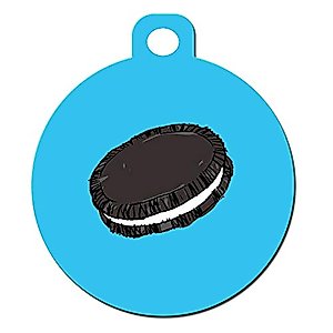 Cute Dog Cat Pet Id Tag - "Cookie" - Personalize Colors and Your Pet Info