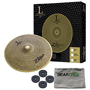 Zildjian L80 Low Volume 16 Inch Crash Cymbal w/Geartree Cloth and Cymbal Felts