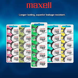 Maxell SR521SW 1.55V Silver Oxide Battery (5Pcs per Pack)