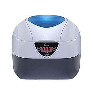 Ultrasonic Cleaner Low Noise Wash Machine for Cleaning Eyeglasses Jewelrys Watches Razors Dentures Combs Tools Instruments - 750 ml