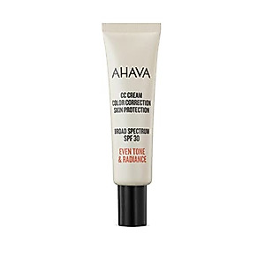AHAVA Even Tone & Radiance CC Cream, Color & Skin Protection, Broad Spectrum, SPF 30 - Lightweight Sheer Color Correcting Cream to even out skin tone, enriched with exclusive Osmoter, 1 Fl.Oz