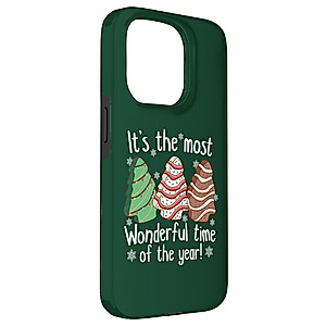 iPhone 15 Pro Christmas Tree Cakes The Most Wonderful Time of the Year Case