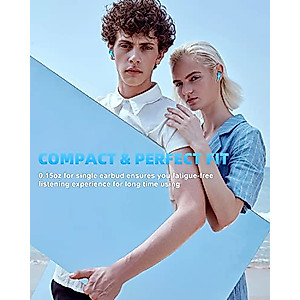 Wireless Earbuds Bluetooth 5.3 Headphones 30H Playback Clear Call Ear Buds Built-in 4-Mic ENC Noise Cancelling Bluetooth Earphones USB-C Charging Waterproof in-Ear Stereo Headphones for iPhone Android