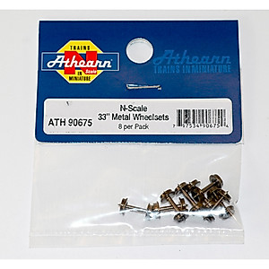 Athearn N 33 Metal Wheel Set 8 ATH90675 N Parts