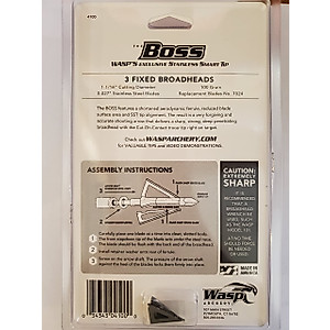 Wasp Archery Products Boss SST 4-Blade 100 grain Broadhead