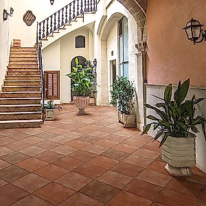 SomerTile FEM13MNC Manises Cuero x 13-1/8" Ceramic Floor and Wall Tile, Brown