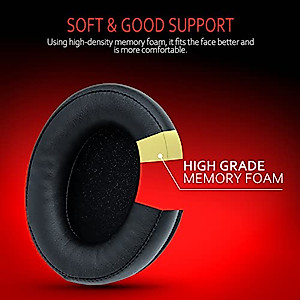 Krone Kalpasmos Earpads for HyperX Headset, HyperX Cloud 2 Replacement Earpads, HyperX Clouds Ear Pads, fit HyperX Cloud ALPHA/1/2/WIRELESS/ALPHA/ALPHA S/CORE/Stinger/Flight/Mix