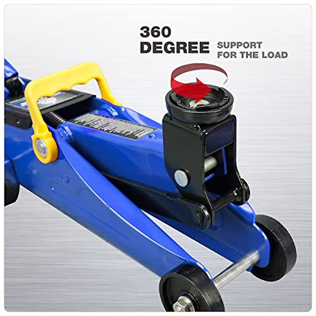 Jack Boss Floor Jack 1.5 Ton (3,300 LBs) Hydraulic Car Jack with Storage Case, Lifting Range from 5.31 Inch to 13.2 Inch, Fits Sedans Automotive