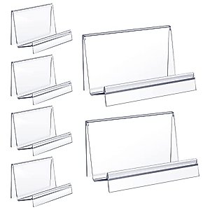 Purse Display Stand Clear Acrylic Wallet Display Stand Holder Purse Jewelry Stand Handbag Display Stand Acrylic Purse Organizer for Bag Phone Cards Cosmetic Store Business, 5.5 x 3.3 x 3 Inch (6 Pcs)