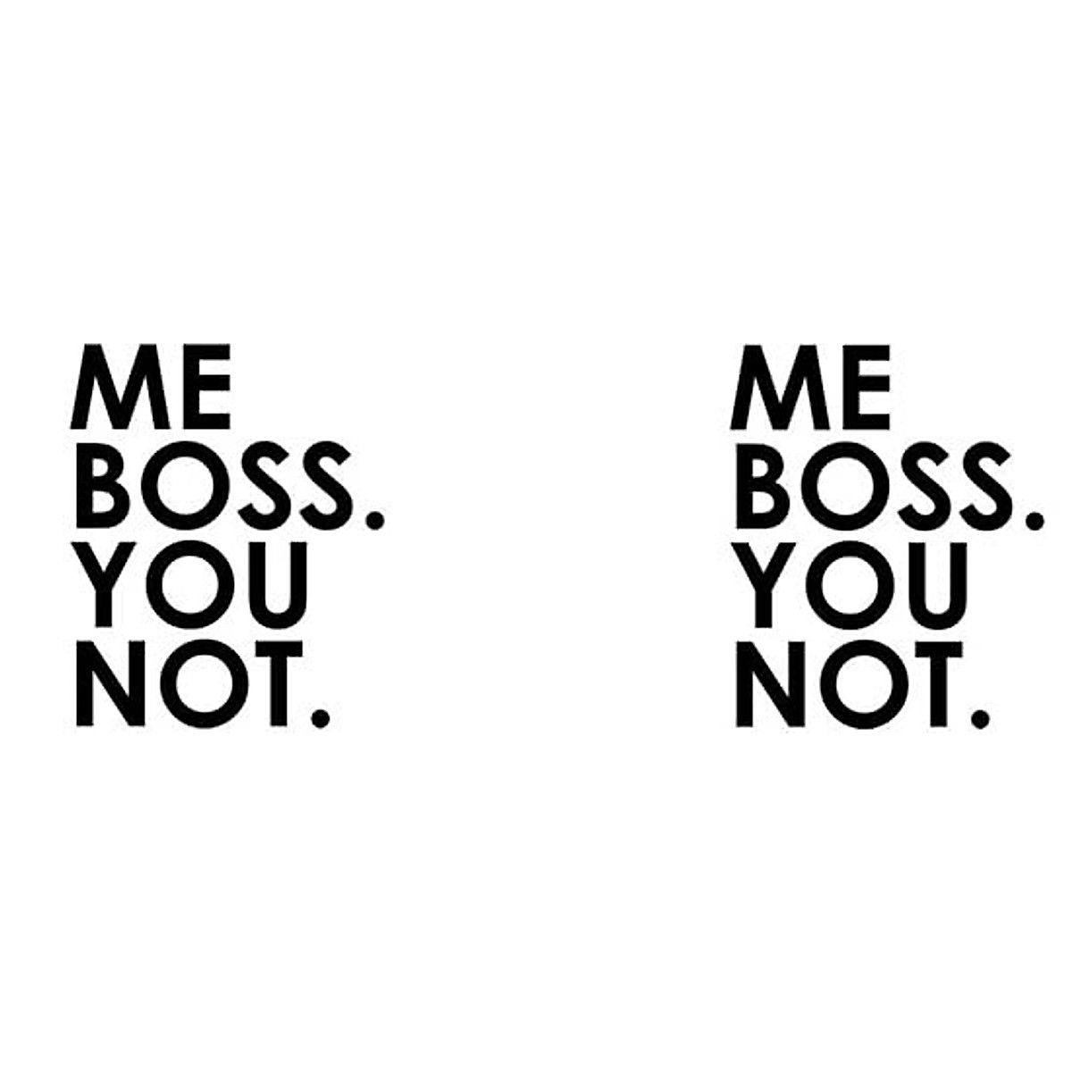 CafePress &Quot;Me Boss. You Not.&Quot; Mug Ceramic Coffee Mug, Tea Cup 11 oz