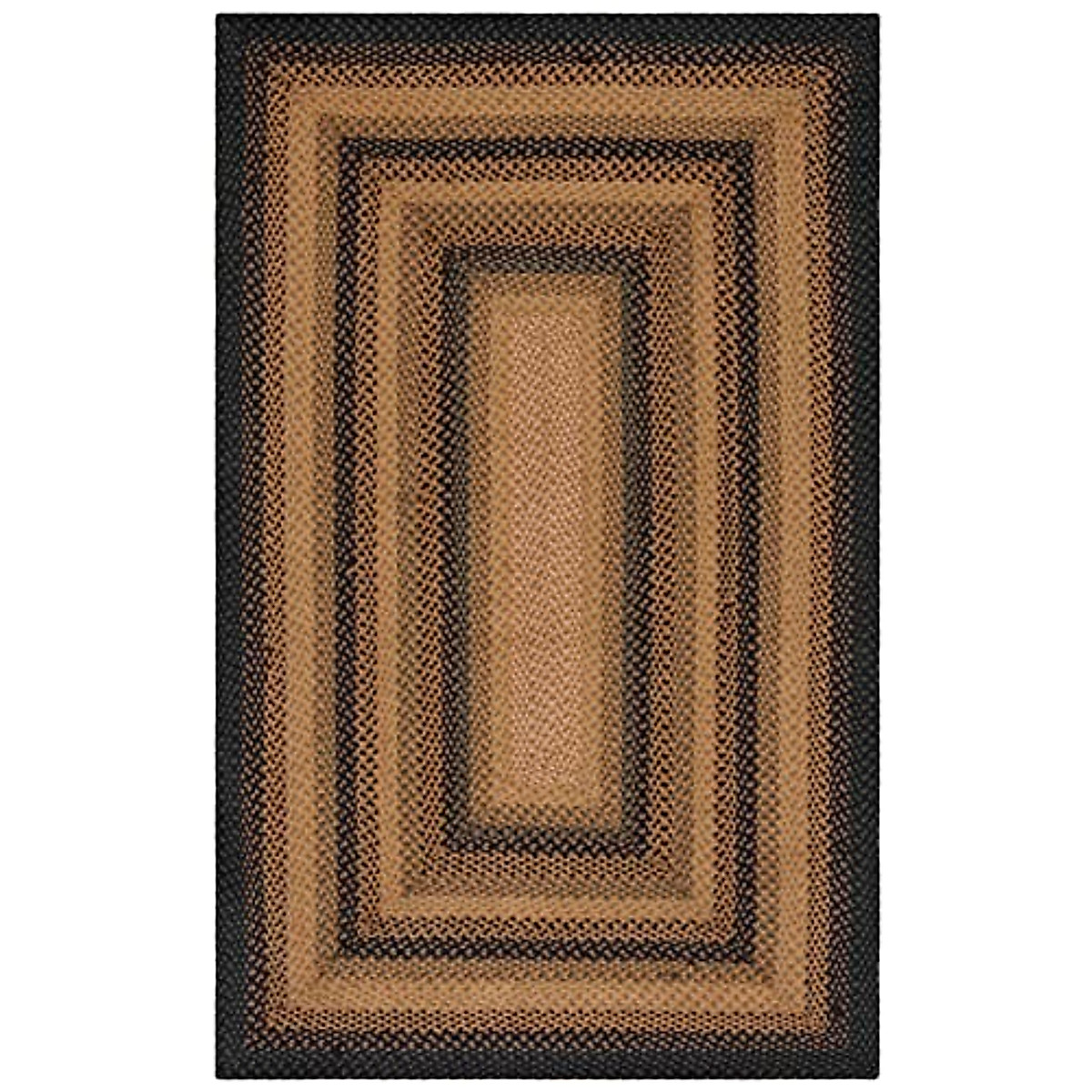 Safavieh Braided Collection Accent Rug - 4' x 6', Gold & Sage, Flat Weave Reversible Cotton Design, Easy Care, Ideal for High Traffic Areas in Entryway, Living Room, Bedroom (BRD651D)