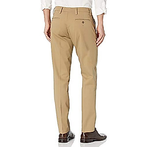 Dockers Men's Straight Fit Workday Smart 360 Flex Pants (Regular and Big & Tall), New British Khaki, 36W x 30L
