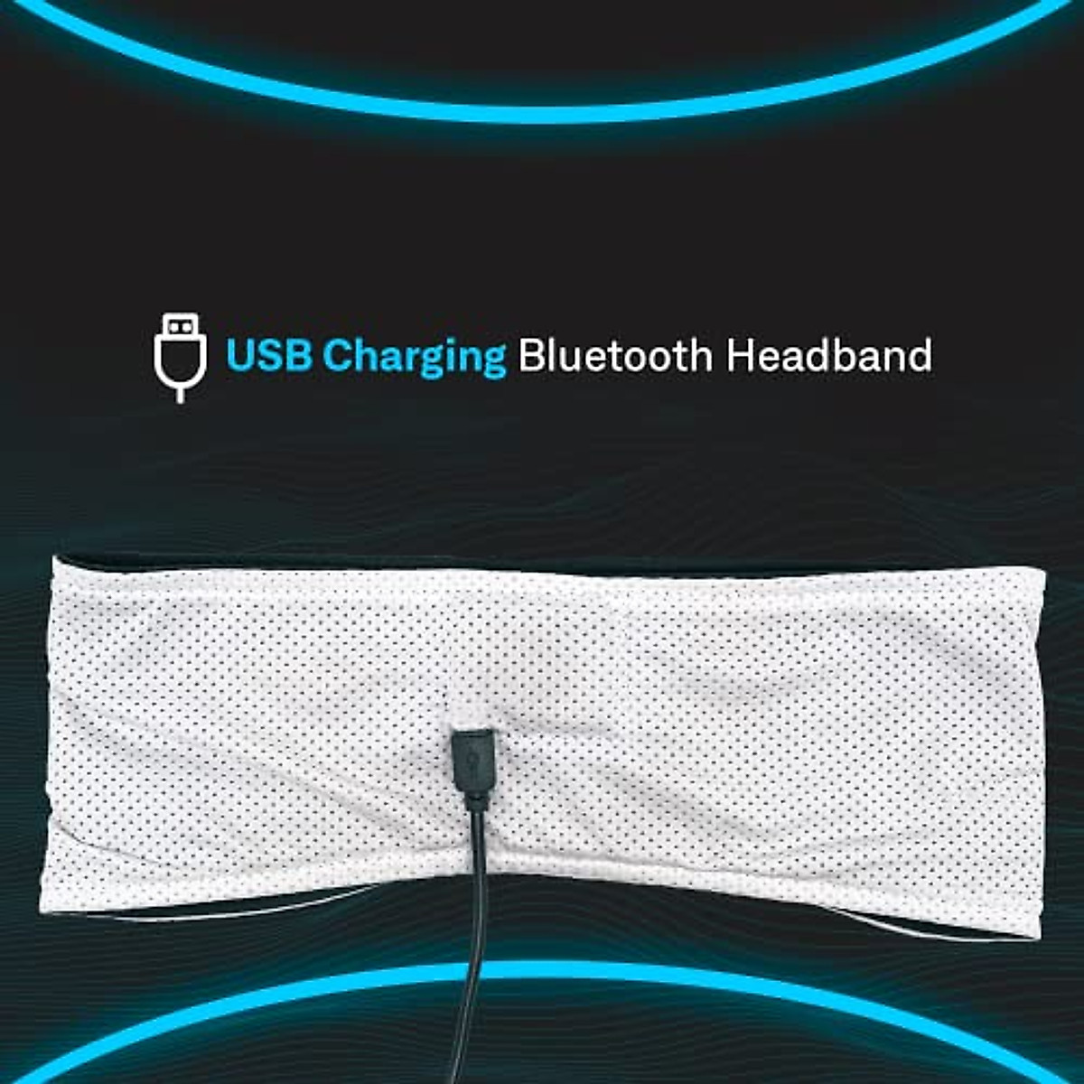 iJoy Sleep Band Bluetooth Headphones- Bluetooth Headband Headphones with Built in Controls and Slim Side Speakers- Bluetooth Sleep Headphones for Side Sleepers- Sleeping Headphones Wireless Bluetooth