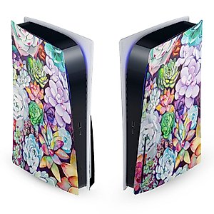 Head Case Designs Officially Licensed Mai Autumn Succulent Art Mix Vinyl Faceplate Sticker Gaming Skin Decal Cover Compatible With Sony PlayStation 5 PS5 Disc Edition Console