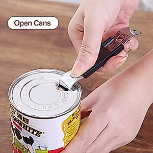 BEATURE Bottle Opener - 3 Pieces Magnetic Beer Bottle Openers - Metal Can Punch Opener Magnet for Fridge, 3 Colors